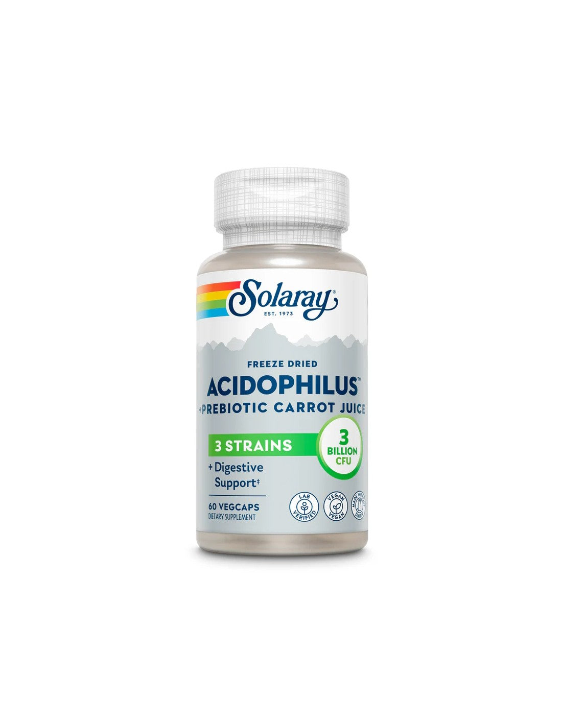 Solaray Acidophilus+prebiotic carrot 60 kapsula, dodatak prehrani