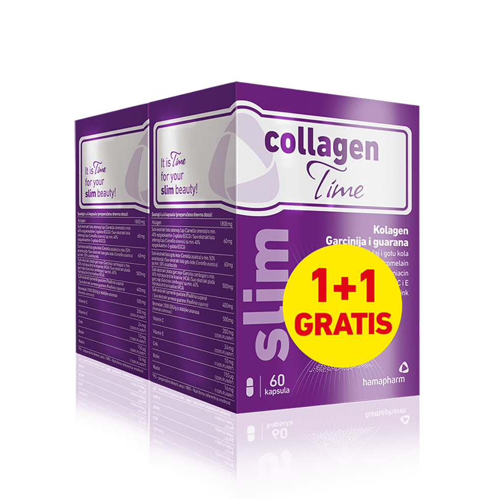 Hamapharm CollagenTime Slim 60 kapsula 1+1 GRATIS, dodatak prehrani